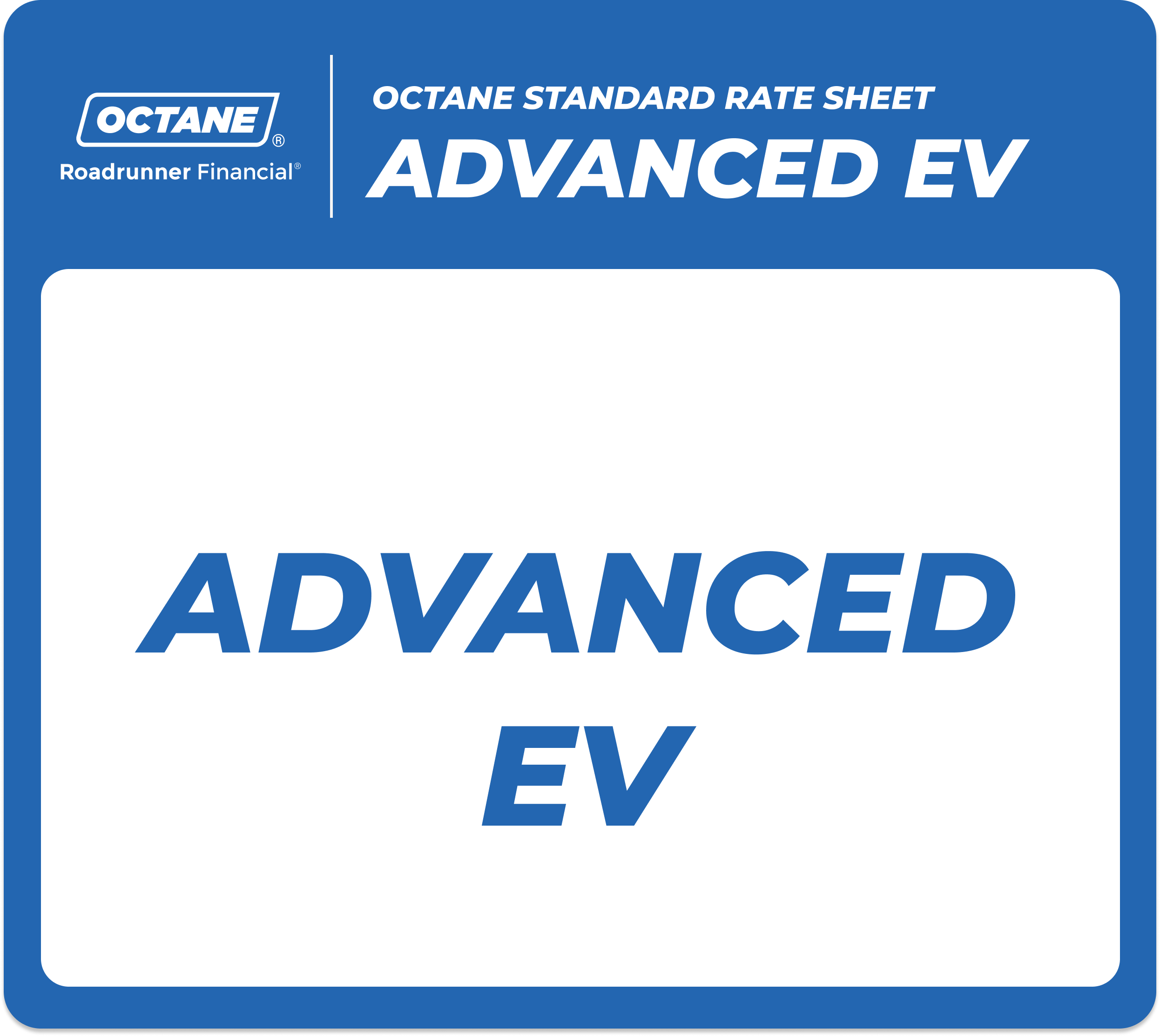 Octane All-In Rate Sheets